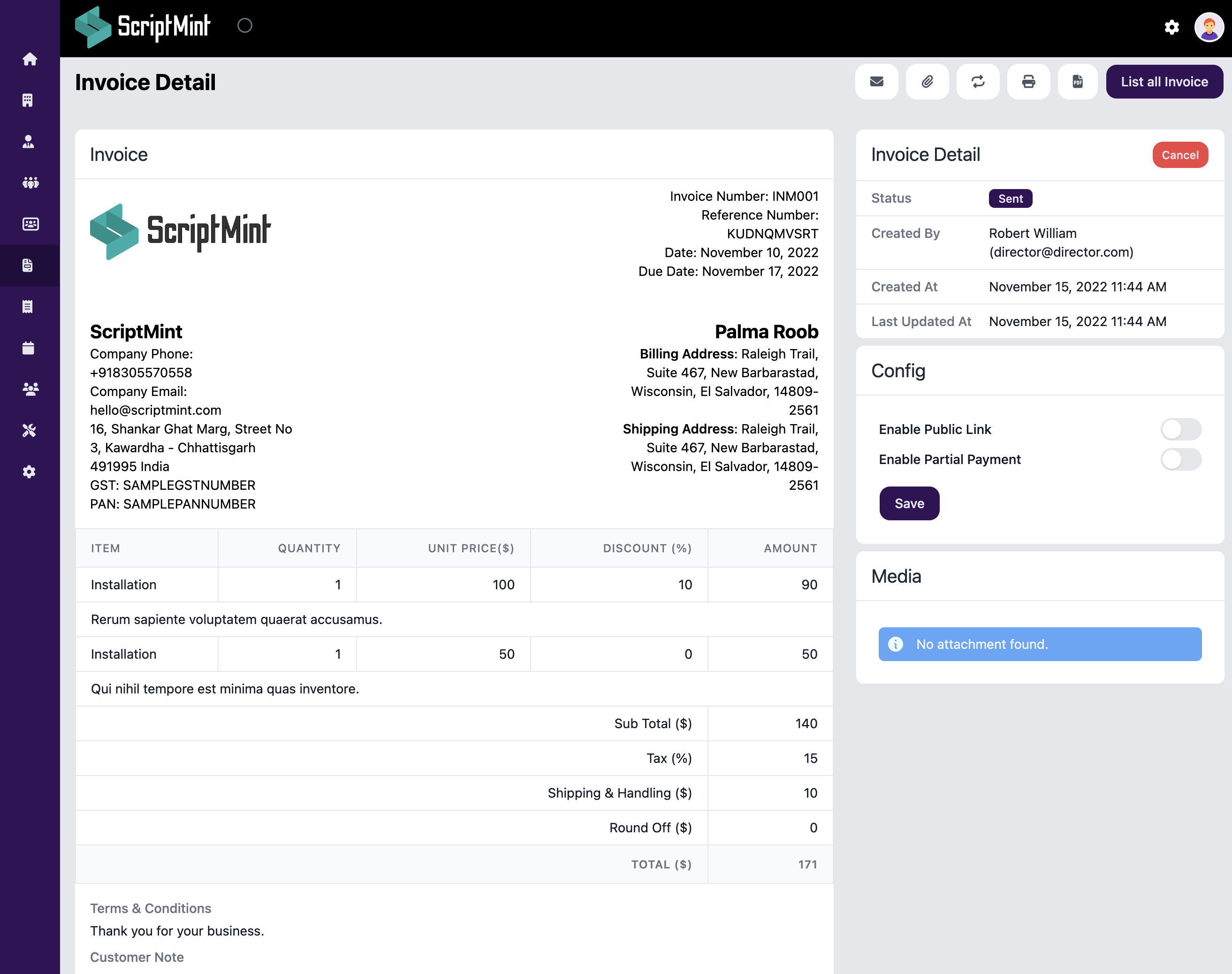 Mint Invoice - Better Invoicing tool for Individuals, Freelancers & Teams by ScriptMint